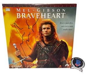 mel gibson signed autographed braveheart movie laserdisc beckett coa