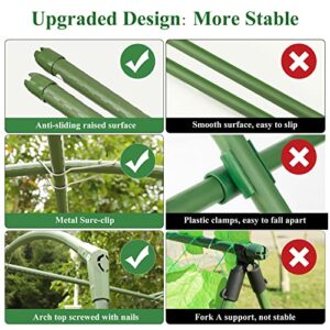 Large Garden Arch Trellis, Tunnel Trellis for Climbing Plants Outdoor, Vegetables Like Squash Cucumber and Grape