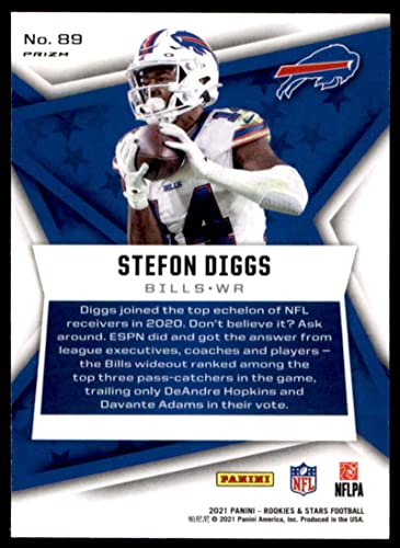 2021 Panini Rookies and Stars Pulsar Prizm #89 Stefon Diggs Buffalo Bills (Silver Holo Refractor) NFL Football Card NM-MT