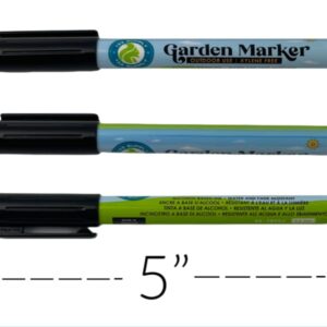 133 SUPPLY - 2 Pack Garden Marker Pen Permanent Markers Black (UV Fade Resistant Marker Pens for Plant Markers Garden Markers Waterproof Pen Black Markers Outdoor Marker for Garden Plant Labels 0.8mm)