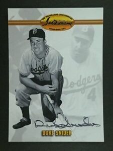 duke snider signed baseball card with jsa coa