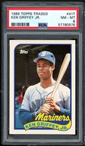 ken griffey, jr. rookie card 1989 topps traded #41t psa 8