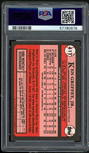 Ken Griffey, Jr. Rookie Card 1989 Topps Traded #41T PSA 8