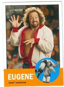 eugene trading card 2009 topps heritage #18 wwe wrestler