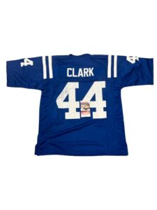 dallas clark indianapolis colts signed autograph custom jersey blue jsa witnessed certified