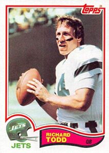 1982 topps football #181 richard todd new york jets