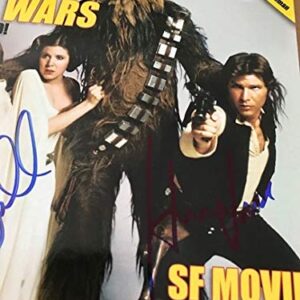 Framed Mark Hamill Harrison Ford Autograph with Certificate of Authenticity