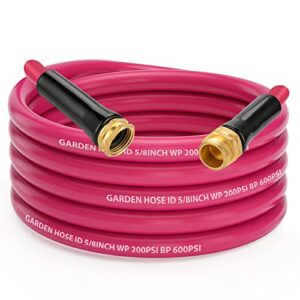 paulinn rv camper garden water hose 5/8 in 25 ft | drinking fresh water hose for garden rv camper boats water hose | food grade, phthalate, bpa free | no kink and flexible garden water hose