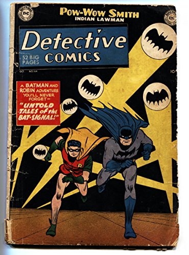 DETECTIVE Comics #164 Bat Signal cover-comic book Batman and Robin