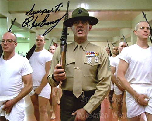 R lee Ermey Full Metal Jacket Signed Autographed 8x10 Inch Photo Print