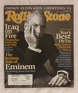 eminem – the rolling stone interview – rolling stone magazine – #962 – november 25, 2004 – iraq on fire: dispatches from the lost war, chingy, libertines articles