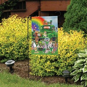 Lucky Pups St. Patrick's Day Garden Flag Dogs Humor 12.5" x 18" Briarwood Lane