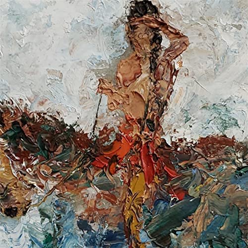 SOLD - Tracking, Western Native American Scout By Internationally Renowned Artist Andre Dluhos