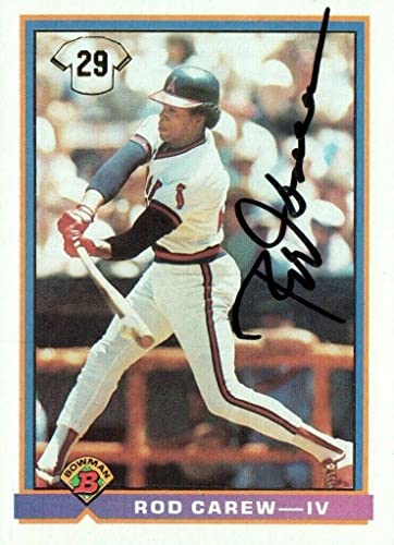 Rod Carew Baseball Autographed Signed Card with JSA COA