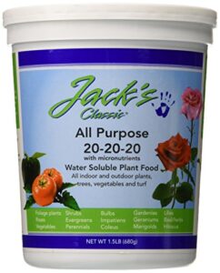 j r peters 52024 jacks classic no.1.5 20-20-20 all purpose fertilizer