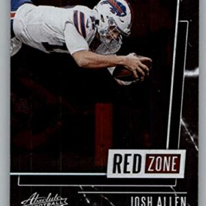 2020 Panini Absolute Red Zone Football #7 Josh Allen Buffalo Bills Official NFL Trading Card in Raw (NM or Better) Condition