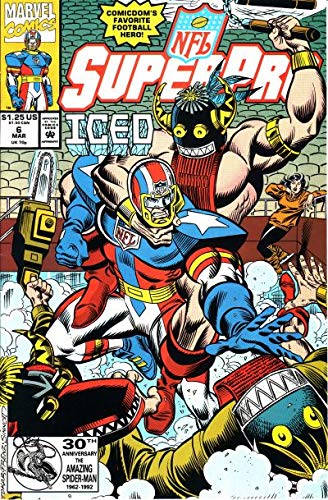 NFL Superpro #6 VF ; Marvel comic book | Football Super Hero