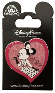 disney pin – minnie mouse love signature heart