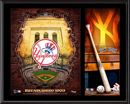 New York Yankees Sublimated 12" x 15" Team Logo Plaque - MLB Team Plaques and Collages