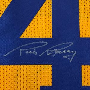 Autographed/Signed Rick Barry Golden State Yellow Basketball Jersey JSA COA