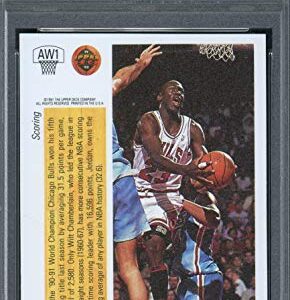 Michael Jordan 1991 Upper Deck MVP Award Winner Holograms Basketball Card #AW1 PSA 8