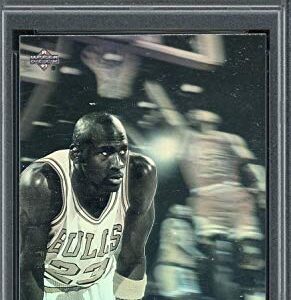 Michael Jordan 1991 Upper Deck MVP Award Winner Holograms Basketball Card #AW1 PSA 8