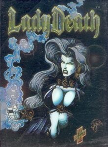 lady death & evil ernie series 2 all chromium 1995 krome dual promo card no number wizard mag