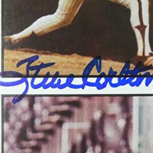 Steve Carlton Baseball HOF Signed Baseball Card Booklet with JSA COA