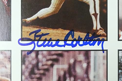 Steve Carlton Baseball HOF Signed Baseball Card Booklet with JSA COA