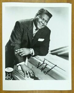 fats domino singer signed 8×10 photo with jsa sticker no card