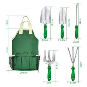 GardenHOME Garden Tool Set - 11Pcs Garden Hand Tool Set Equipment with Tote Bag Adjustable and Apron,Gardening Tools for Women