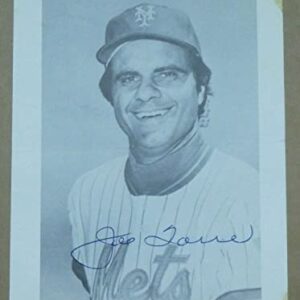 Joe Torre Signed NY Mets 5x7 Baseball Photo with JSA Sticker No Card