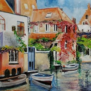 Sunday Morning in Brugge, Bruges Belgium By Internationally Renowned Artist Yary Dluhos