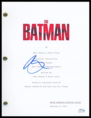 Barry Keoghan"The Batman" AUTOGRAPH Signed 'The Joker' Script Screenplay ACOA