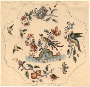 an original design for a porcelain plate