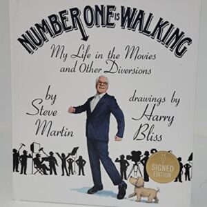 STEVE MARTIN signed 'Number One Is Walking: My Life in the Movies and Other Diversions' Hardcover Book FIRST EDITION Harry Bliss