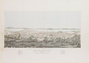 panoramic view of san francisco (1854)