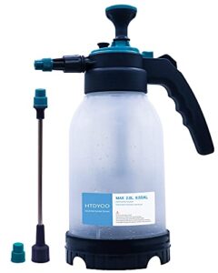 0.5 gallon hand pump sprayer, hand held garden sprayer, water spray unit with adjustable nozzle and extra extended spray