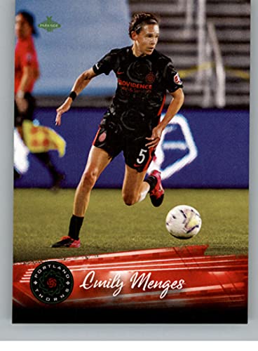 2021 Parkside NWSL Premier Edition #71 Emily Menges Portland Thorns Official National Women's Soccer League Trading Card in Raw (NM or Better) Condition