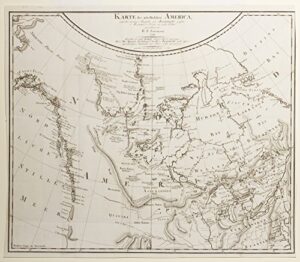 karte des nordlichsten america; california, washington & oregon