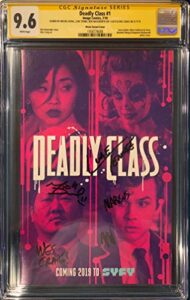 deadly class #1 signed cgc 9.6 comic wes craig michel duval luke tennie ben wadsworth syfy