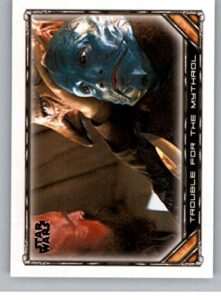 2020 topps star wars the mandalorian season 1 nonsport trading card #2 trouble for the mythrol