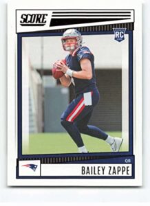 2022 score #310 bailey zappe nm-mt rc rookie new england patriots football nfl