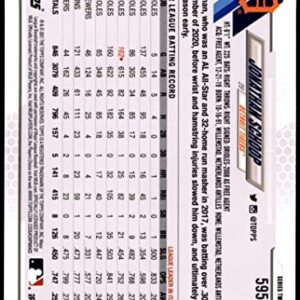 2021 Topps # 595 Jonathan Schoop Detroit Tigers (Baseball Card) NM/MT Tigers