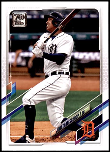 2021 Topps # 595 Jonathan Schoop Detroit Tigers (Baseball Card) NM/MT Tigers