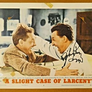 Mickey Rooney Signed Vintage 11x14 Lobby Card with JSA COA