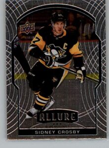 2020-21 upper deck allure #70 sidney crosby pittsburgh penguins nhl hockey base trading card