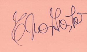 eva gabor actress singer tv movie autographed signed index card jsa coa