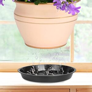 12Pack Plant Saucer - 6 8 10 Inch Plant Tray Round Plastic Plant Drip Trays for Indoor Outdoor Garden Plants, Collects Flower Pot Drainage and Excess Water