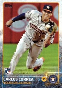 2015 topps update baseball #us174 carlos correa rookie card – his official topps rookie card!